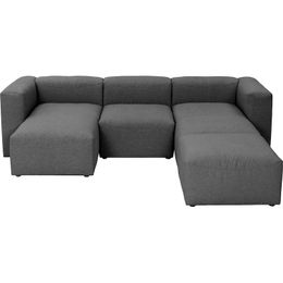 Max Winzer Wohnlandschaft »Lena« Sofa-Set 04 aus 4 Sitz-Elementen, individuell kombinierbar anthrazit