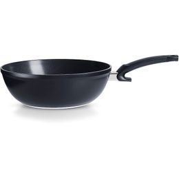 Fissler Wok &raquo;Ceratal Orbit Black&laquo; Aluminium 1 Stk. tlg. ges&uuml;nderes Kochen mit Antihaft-Effekt, hergestellt ohne PFAS/PTFE schwarz