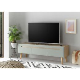 Inosign Lowboard »Torge, TV-Unterschrank, TV-Kommode, Fernsehschrank, TV-Board« 1 Stk. tlg. abgeschrägte Füße, drei Farben, Scandi Design, 160 cm...