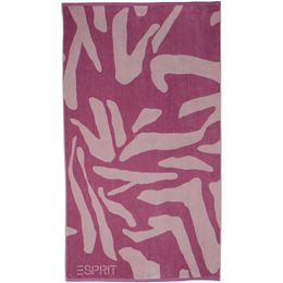 Esprit Strandtuch »Robins Beach« Badetuch, modernes abstraktes Design blackberry Obermaterial: 100% Baumwolle B/L: 100 cmx180 cm