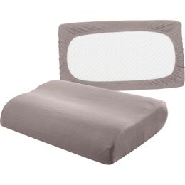 bellana Kissenbezug »Universal Jersey« passend für Nackenstützkissen taupe Obermaterial: 95% Baumwolle, 5% Elasthan B/L: 80 cm x 40 cm