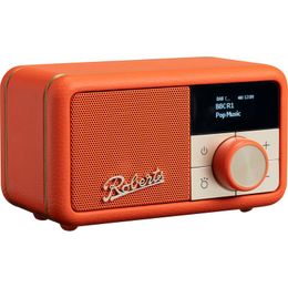 Roberts Radio Radio »Revival Petite« (Bluetooth Digitalradio (DAB+) FM-Tuner ) pop orange Interne und externe Antenne für optimalen Empfang