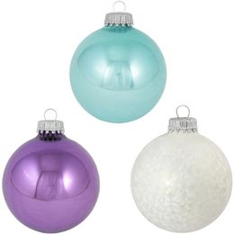 KREBS GLAS LAUSCHA Weihnachtsbaumkugel &raquo;CBK60357, Weihnachtsdeko, Christbaumschmuck, Christbaumkugeln Glas&laquo; bunt