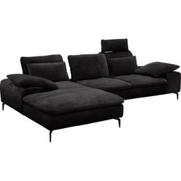W.Schillig Ecksofa »valentinoo, Designsofa, bequem, elegant und zeitlos, L-Form« inklusive Hocker, mit Sitztiefenverstellung, Breite 299 cm...