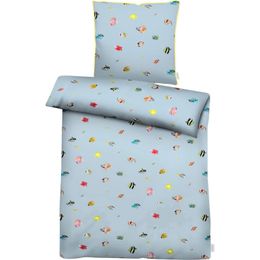 Apelt Bettwäsche »Fidshi« 2 Stk. tlg. cooles Fischdesign holt die Südsee ins heimische Schlafzimmer hellblau/bunt Obermaterial: 100% Baumwolle B/L:...