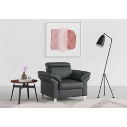 Sit & More sit&more Sessel &raquo;Arngast&laquo; inklusive Federkern und Kopfteilverstellung schwarz Luxus-Microfaser ALTARA NUBUCK (100% Polyester);Struktur (100% Polyester