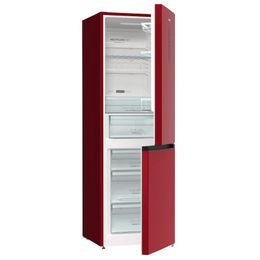 Gorenje Kühl-/Gefrierkombination »NK79C0DR« 185 cm hoch 60 cm breit bordeaux Akustisches Warnsignal bei Temperaturerhöhung im Kühlteil