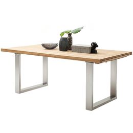 MCA furniture Kulissen-Esstisch »Dayton Esstisch Kufentisch« Synchronauszug, ausziehbar, eiche, massiv, extra lang, XXL, belastbar 50 kg Wildeiche...
