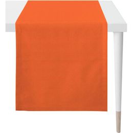 Apelt Tischläufer »3900 Uni / OUTDOOR, Sommerdeko, Sommer« mit Fleckschutz orange Obermaterial: 100% Polyacryl B/L: 48 cm x 140 cm