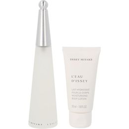 Issey Miyake Duft-Set »L'Eau d'Issey« Blumiger Duft mit Lotus, Pfingstrosen, Lilie, Nelke und Sandelholz. silberfarben 0 Damenduft