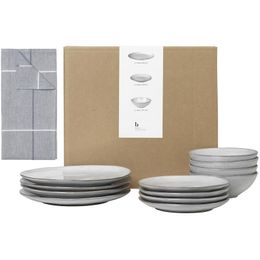 Broste Copenhagen Geschirr-Set &raquo;Nordic Sand, inklusive Geschirrtuch Set&laquo; Beliebte Geschirr Sets Exclusiv mit Geschenk Natur