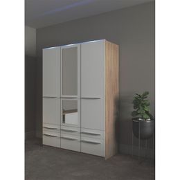 Priess Kleiderschrank »Schrank Garderobe Wäscheschrank Barcelona in 5 Breiten« viel Stauraum, geräumige Schubkästen, mit Spiegel, MADE IN GERMANY...