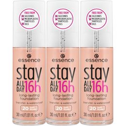 Essence Foundation »stay ALL DAY 16h long-lasting« mit super softer Textur Soft Nude Silikonfrei