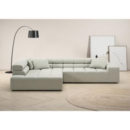 Inosign Ecksofa »Ancona incl. Kopfteilverstellung, OTTOs Choice, Breite 319cm, L-Form« wahlweise motorische Sitztiefenverstellung, auch in Cord +...