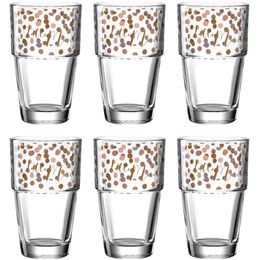 Leonardo Latte-Macchiato-Glas »Gläser-Set SOLO, mit Latte Macchiato-Schriftzug« 410 ml, 6-teilig mehrfarbig 0