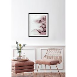 queence Bild »Halim« Abstrakt Figuren Kunst 1 Stk. tlg. HD Premium Poster-Druck inkl. Holzrahmen Farbe Rahmen: schwarz + Farbe Bild(er): grau