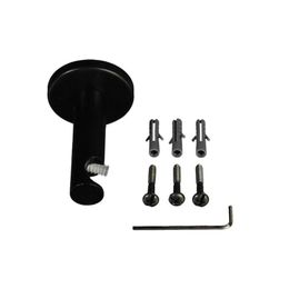 Liedeco Gardinenstangenhalter f&uuml;r Gardinenstangen &Oslash; 16 mm schwarz &Oslash; 16 cm