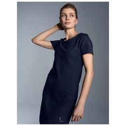TRIGEMA Jerseykleid »Halbarm Kleid mit Kristallsteinen« 1 Stk. tlg. navy S - US-Größen US-Größen S Strukturierte Sweat-Qualität