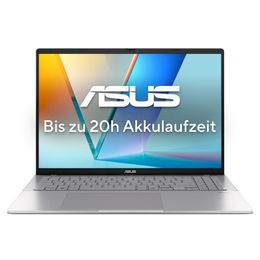 ASUS Notebook »Vivobook S 16 U7-255H 16 1TB S3607CA-SH115W« 40, 6 cm / 16 ′′ Intel Core Ultra 7 ARC 140T 1.000 GB SSD Silber Hohe Privatsphäre und...