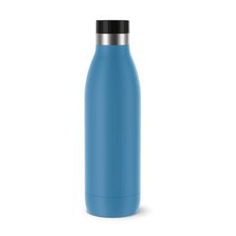 Emsa Isolierflasche »Trinkflasche Bludrop« Edelstahl, Quick-Press Deckel, 360° Trinkgenuss, 12h warm/24h kühl aqua blue 700 ml