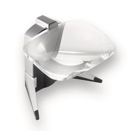 Eschenbach OPTIK Standlupe &raquo;scribolux, Kreuzwortr&auml;tsel Lupe&laquo; LED-Technik, 2, 8-fach Vergr&ouml;&szlig;erung, Standfu&szlig; silber Stabile Standfunktion