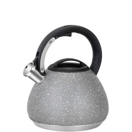 RESTO KITCHENWARE Wasserkessel »Lyra, Flötenkessel 2, 7 l mit wärmespeicherndem Boden im Geschenkkarton« Edelstahl 1 Stk. tlg. mit ergonomischem,...