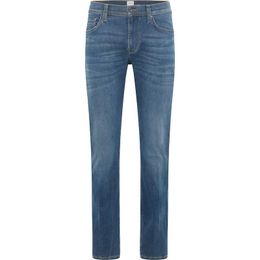 Mustang Slim-fit-Jeans »Herren Style Vegas Slim« blau 583 29-34 - EURO-Größen EURO-Größen 29-34 Jeans mit mittelhohem Bund und schmalem Schnit