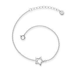 Glanzst&uuml;cke M&uuml;nchen GLANZST&Uuml;CKE M&Uuml;NCHEN Gliederarmband &raquo;X965&laquo; aus Sterling Silber silber none Dieses Sternenarmband weist dir den Weg