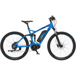 FISCHER BIKE FISCHER FAHRRAD »MONTIS EM 1862 557« 10 Gang Kettenschaltung Mittelmotor Pedelec, Elektrofahrrad für Damen u. Herren, MTB blau matt