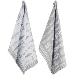 Pad Geschirrtuch &raquo;HEIMAT&laquo; grey Obermaterial: 100% Baumwolle