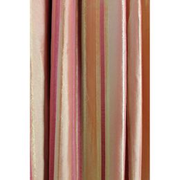 HOSSNER - ART OF HOME DECO Gardine &raquo;Caumasee&laquo; Schlaufen 1 Stk. tlg. Schlaufenschal im zeitlosen Design rot/goldfarben Obermaterial: 100% Polyester...