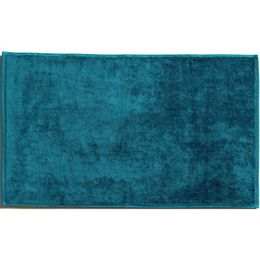 M&ouml;ve M&Ouml;VE Badematte &raquo;Bamboo&laquo; H&ouml;he 1 mm strapazierf&auml;hig Bambus-Zellstoff deep lake Obermaterial: 50% Baumwolle, 50% Viskose rechteckig (50 cm x 80 cm )