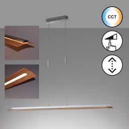 Fischer und Honsel FISCHER & HONSEL LED Pendelleuchte »SHINE-WOOD« LED-Modul 1 Stk. Made in Germany, hochwertige Verarbeitung nickelfarben