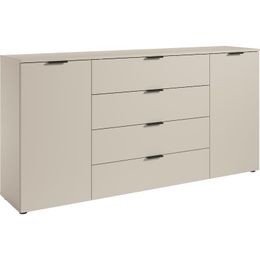 HBZ-MEBLE HBZ Sideboard »Linz Kommode, BxHxT 180x90x40cm« 1 Stk. tlg. Breite 180cm, Lip-Griff, Melaminbeschichtung kaschmir