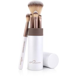 LUVIA COSMETICS Kosmetikpinsel-Set »Brush Travel Set« Vielseitige Pinsel für perfektes Make-up! weiß Leichtes Brush Case passt in jede Handtasche.