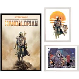 Komar Bild mit Rahmen &raquo;Mandalorian Empire&laquo; 3 Stk. tlg. maschinell Farbe Bild(er): bunt