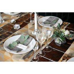 Adam Platzset &raquo;Tischset Bio Bel&laquo; Made in Germany, f&uuml;r 8 Personen curry,dunkelgrau Obermaterial: 100% Baumwolle