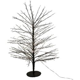 AM Design LED Baum 1 Stk. Warmweiß Weihnachtsdeko aussen, inklusive LED schwarz