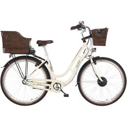 FISCHER BIKE FISCHER FAHRRAD »CITA ER 1804 418 48« 3 Gang Shimano Nexus Schaltwerk Nabenschaltung Frontmotor 250 W Schloss, Pedelec, Elektrofahrrad für Damen u....