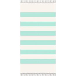 Tom Tailor HOME Hamamtuch &raquo;Stripe&laquo; 90x180 cm, gestreift, mit Fransen, ideal als Strandtuch mint Obermaterial: 100% Baumwolle B/L: 90 cmx180 cm