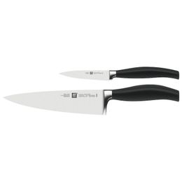 Zwilling Messer-Set »***** FIVE STAR« Made in Germany, Sonderschmelze, Ergonomisch, 2-tlg. Schwarz