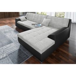 DOMO collection Ecksofa »Treviso viele Bezüge, auch in Cord, L-Form, B/T/H: 267/80/83 cm« wahlweise mit Bettfunktion, incl. Zierkissen, hochwertige...