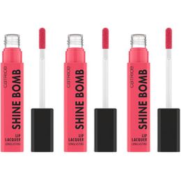 Catrice Lippenstift &raquo;Shine Bomb Lip Lacquer&laquo; Gl&auml;nzende Farbe mit langer Haltbarkeit Flirt Alert Gl&auml;nzender, fl&uuml;ssiger Lippenstift mit bis zu 8...