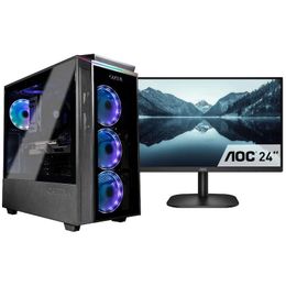 Captiva Gaming-PC-Komplettsystem »Advanced Gaming I75-606 TFT Bundle« 23, 80 ′′ Intel Core i5 GeForce RTX 3060 16 GB RAM 1.000 GB SSD schwarz TFT...