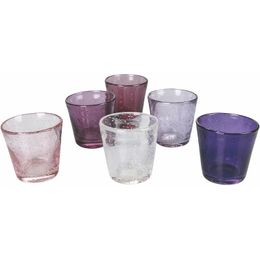 VILLA D'ESTE Lik&ouml;rglas &raquo;Cancun Provence&laquo; Gl&auml;ser-Set, 6-teilig, Inhalt 70 ml violett/helllila/rosa