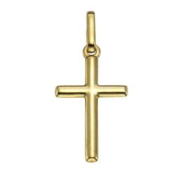 Vivance Kettenanhänger »585 Gold Motiv Kreuz« () gelb one-size Klassischer Kreuz Anhänger aus 585 Gelbgold