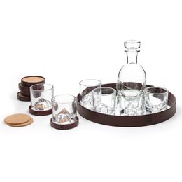 LIITON Whiskyglas »The Peaks Luxus-Set« inkl. Dekanter transparent