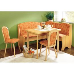 Home Affaire Eckbankgruppe Set, 4 Stk. tlg. 160/120 cm terrakotta +
