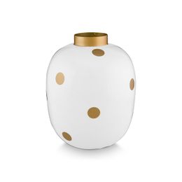 PIP Studio Dekovase &raquo;Vase&laquo; wei&szlig;-goldfarben