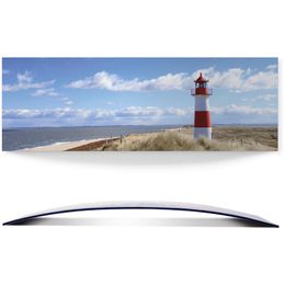 Artland Wandbild &raquo;Leuchtturm Sylt&laquo; Geb&auml;ude 1 Stk. tlg. 3D Optik gebogen Farbe Bild(er): blau